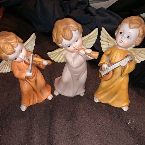 Vintage | Other | Vintage Homco Angel Trio Carolers | Poshmark